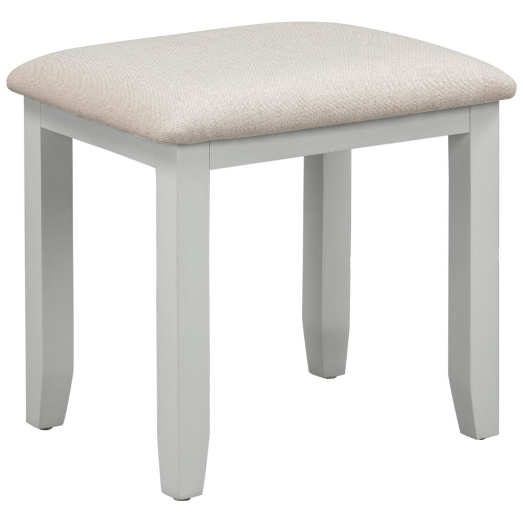 Bordeaux Pebble Grey Dressing Table Stool by Wholesale